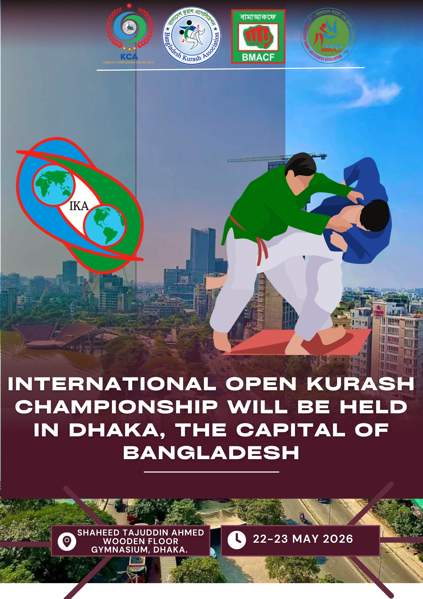 International Open Kurash Championship will be Held in Dhaka, the ...